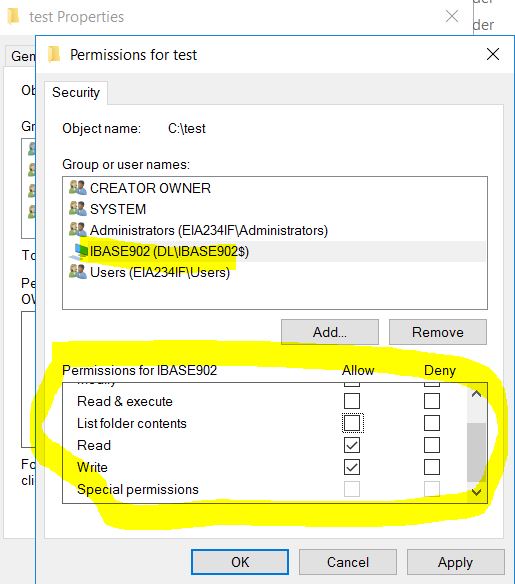 i2 iBase bulk import - How to grant the SQL server account with read ...