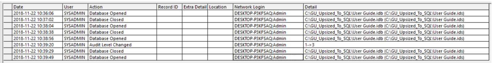 How to find out the details of users activities (records accessed, date ...