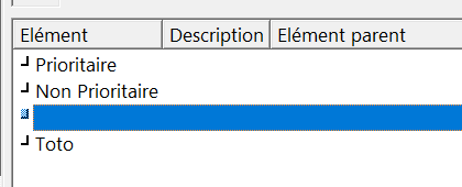 Having a Tabulation character in a Code List pick list