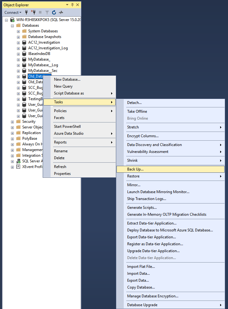 How do I rename an i2 iBase database?