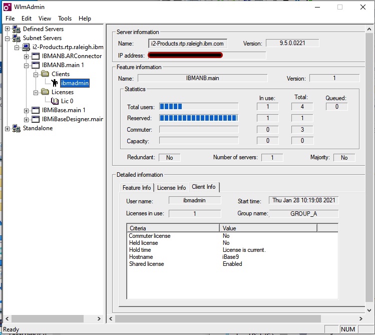 Creating a reservation group using Sentinel RMS License Manager for i2 ...