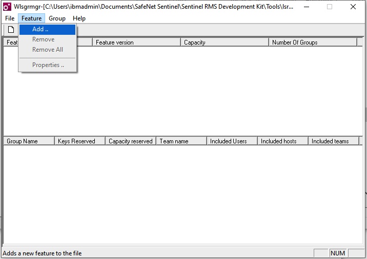 Creating a reservation group using Sentinel RMS License Manager for i2 ...