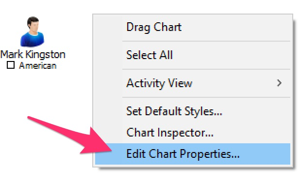 How to change the font and style of chart item attributes