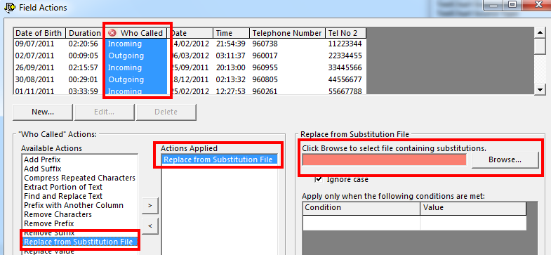 How to Add Direction to Imported Telephone Call Data in i2 iBase When the Data Source Doesn't ...