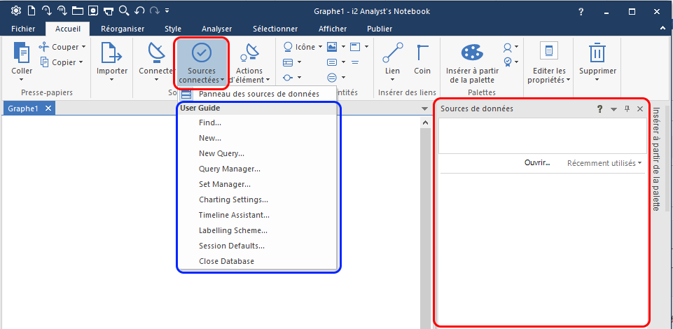 Data Sources task pane is empty, even though iBase is connected
