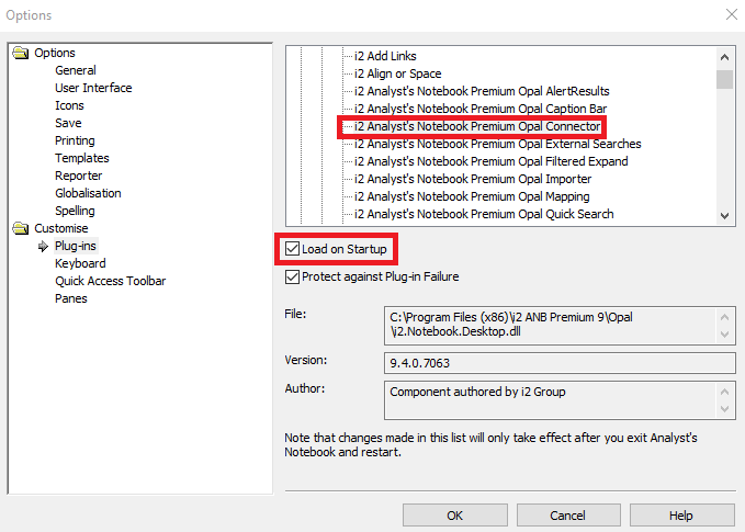 The Log-in button is not displayed in Analyst's Notebook Premium