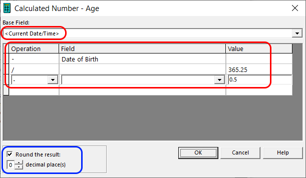 How To Create a Calculated Field Age in iBase