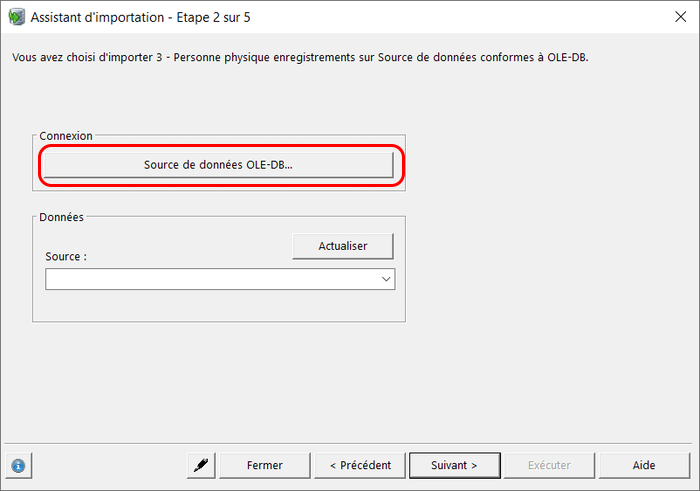 Import data from MySQL into iBase