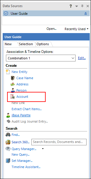 DT00240 iBase Datasheets are not used when creating an entity via Drag & Drop or from the task pane