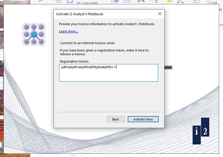 Deploy i2 Analyst's Notebook with internet licensing automatically enabled