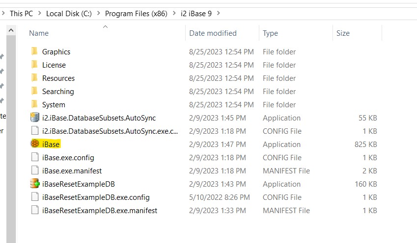 The iBase.exe executable is missing after iBase is installed from the ...