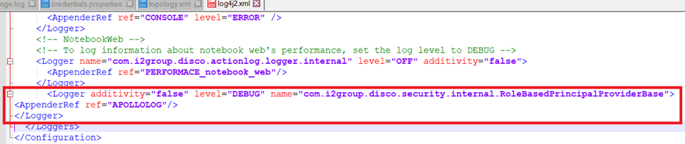 Enable Debug Logging in log4j2 to assist in Troubleshooting i2 Analyze (Authentication and ...