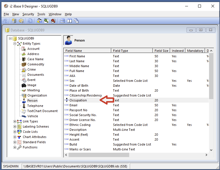 How to delete a Fixed Field in iBase