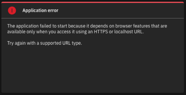 Login to i2 Analyze fails with unsupported URL type