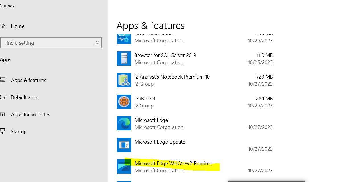 Installing i2 Analyst's Notebook 10 result in the error, "Microsoft Edge WebViewer 2 Runtime is ...