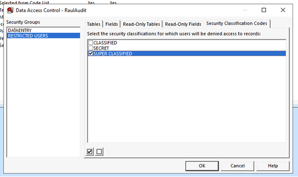 How to use Security Classification Codes (SCC) to restrict access