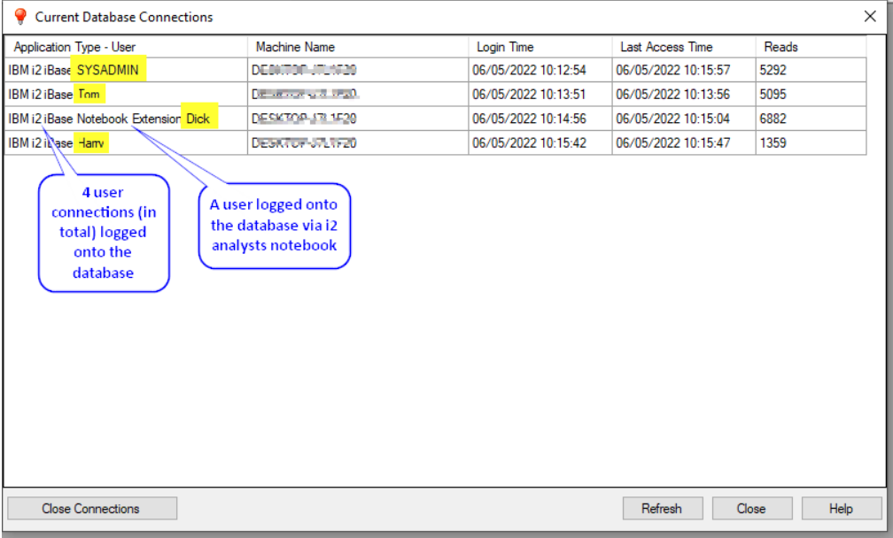 Manage Database Connections