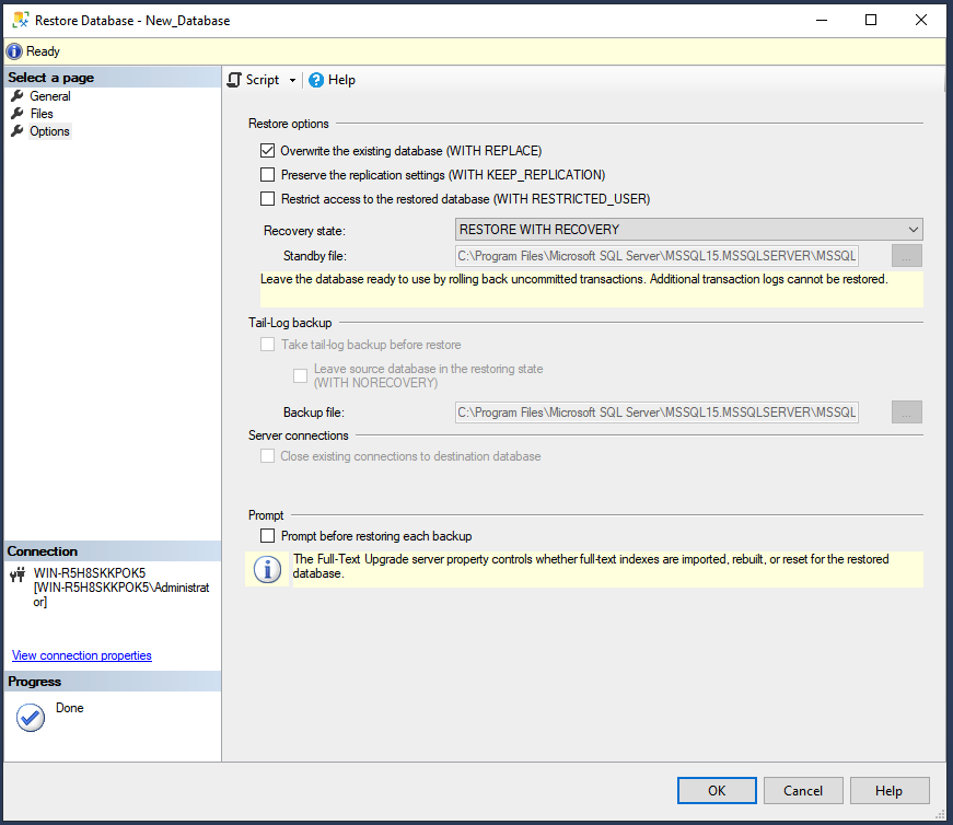 How do I rename an i2 iBase database?