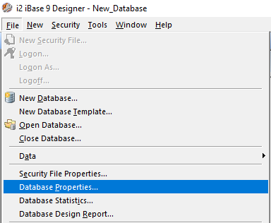 How do I rename an i2 iBase database?