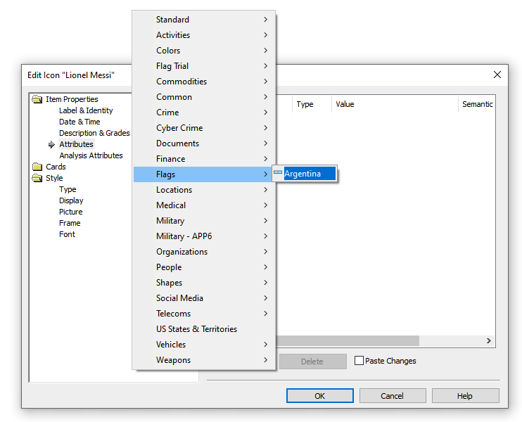 How to add country flags as sub-Icons in i2 Analyst's Notebook