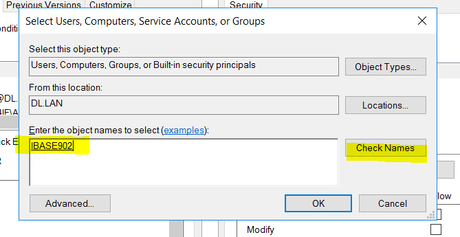 i2 iBase bulk import - How to grant the SQL server account with read ...