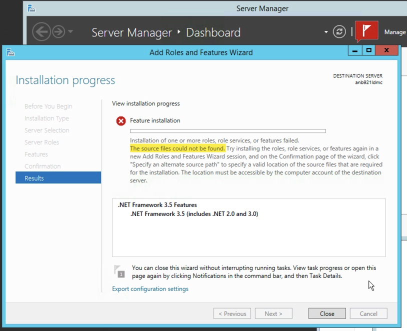 How can I install the .NET 3.5 prerequisite for i2 Analyst's Notebook or i2 iBase?