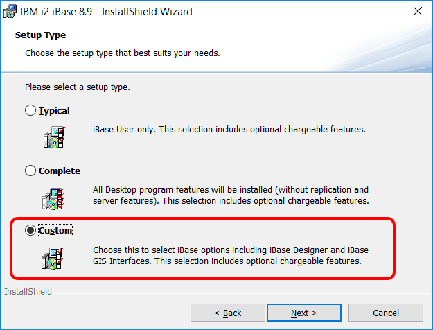 What are the Extended Features in the i2 iBase custom install