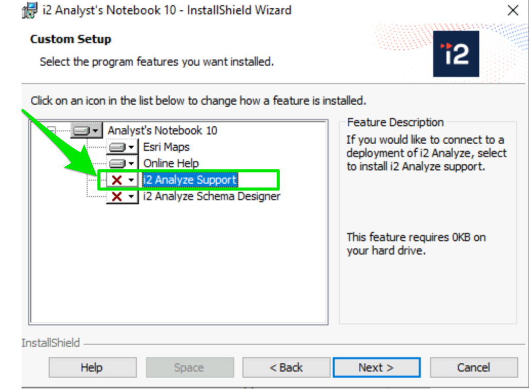 Installing i2 Analyst's Notebook 10