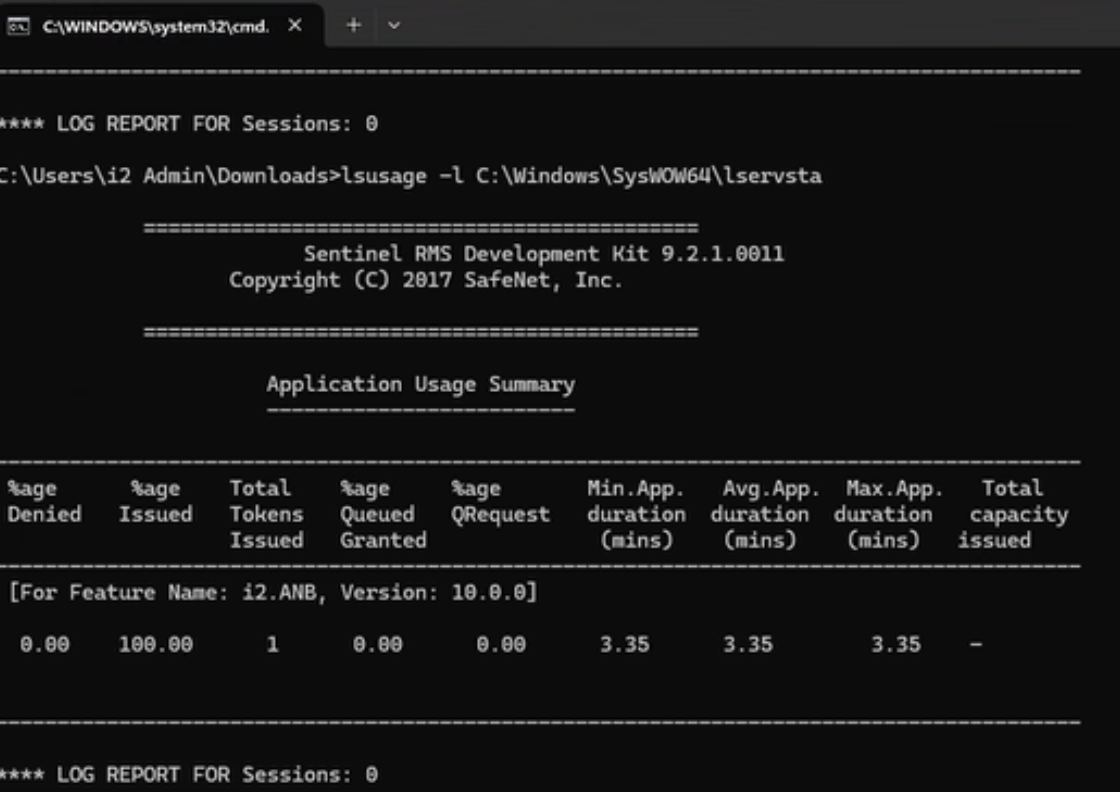 How to check historic license usage when using Network licensing
